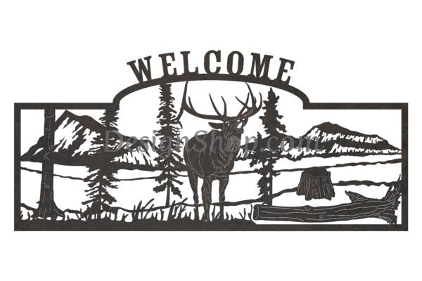 New Elk Welcome Sign by CNCDesignShop.com - Free for the first five ...
