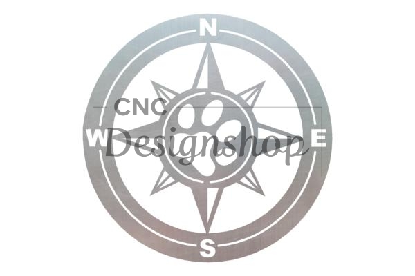 Compass Stock Art - DXF File for CNC