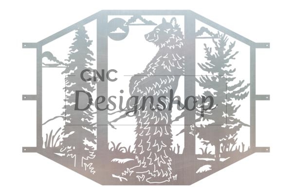 Grizzly Sconce - DXF File for CNC