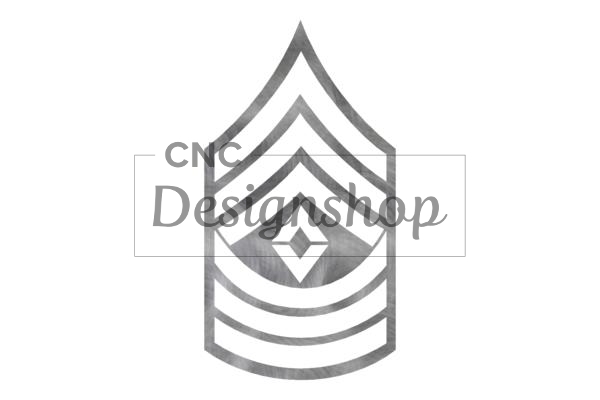 Sergeant Insignia DXF File for CNC