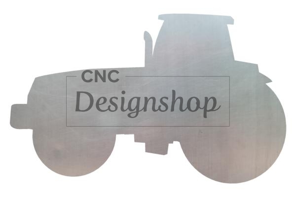 Tractor Silhouette Side View DXF File for CNC