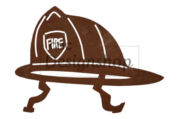 firefighter helmet shield vector