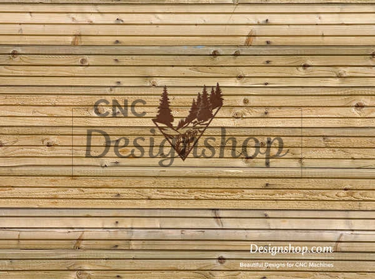 Ram Wall Art - DXF File for CNC