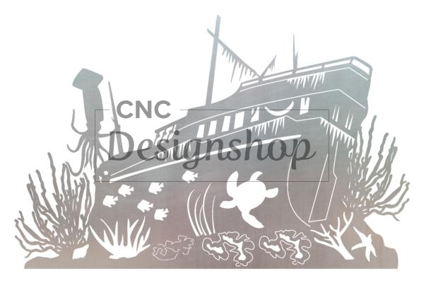 sunken ship template