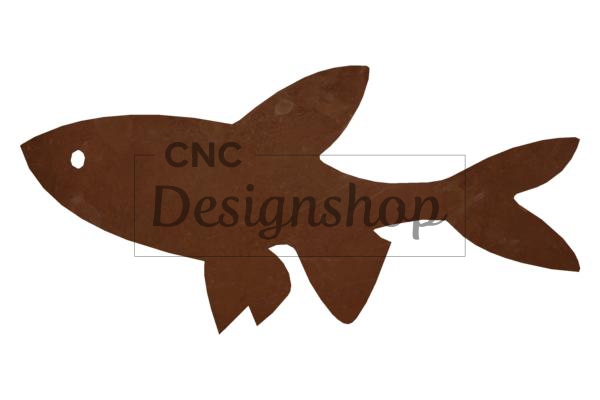 Small Tropical Fish DXF File for CNC