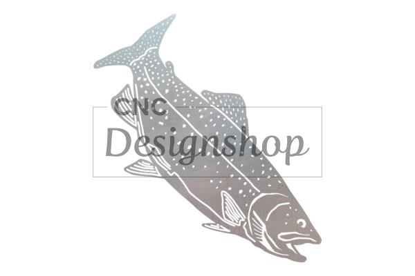 trout fish stencil